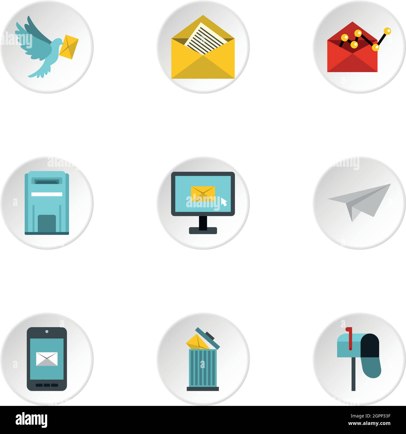 Communication paper letters Stock Vector Images - Alamy