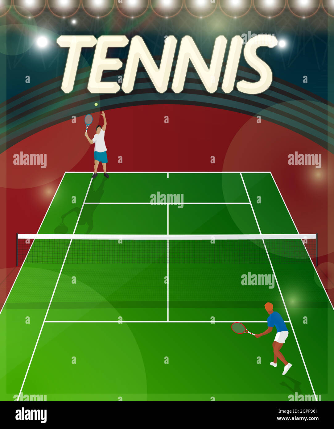 Tennis competition card sport Stock Vector Images - Alamy