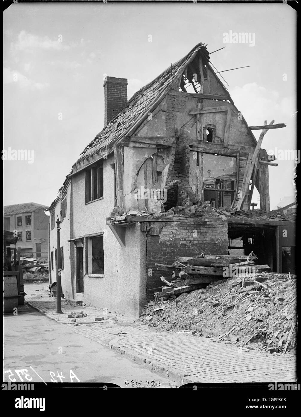 Cook Street, Coventry, 1941. Exterior view showing bomb damaged ...
