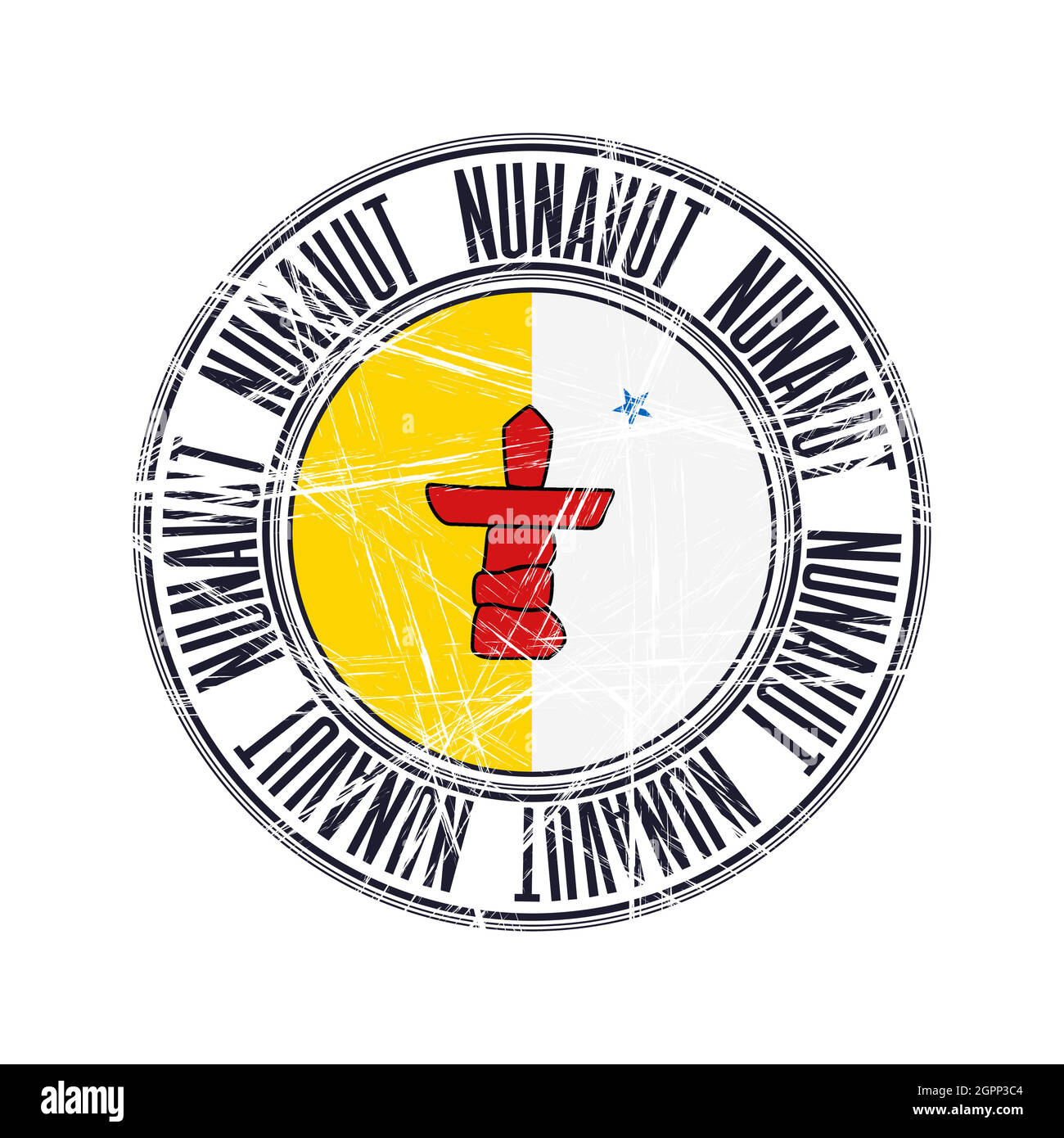 Flag nunavut canada Stock Vector Images - Alamy