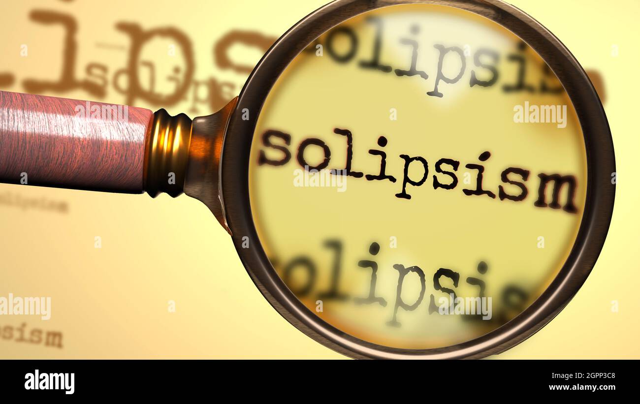 Solipsism hi-res stock photography and images - Alamy