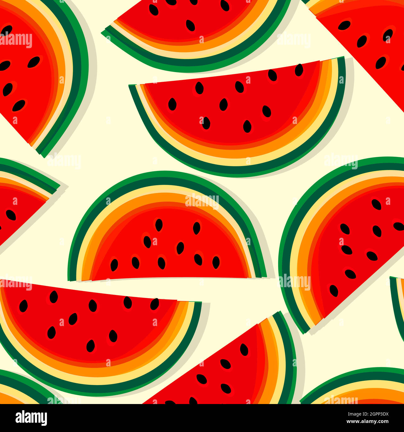 Melon pattern Stock Vector Images - Alamy