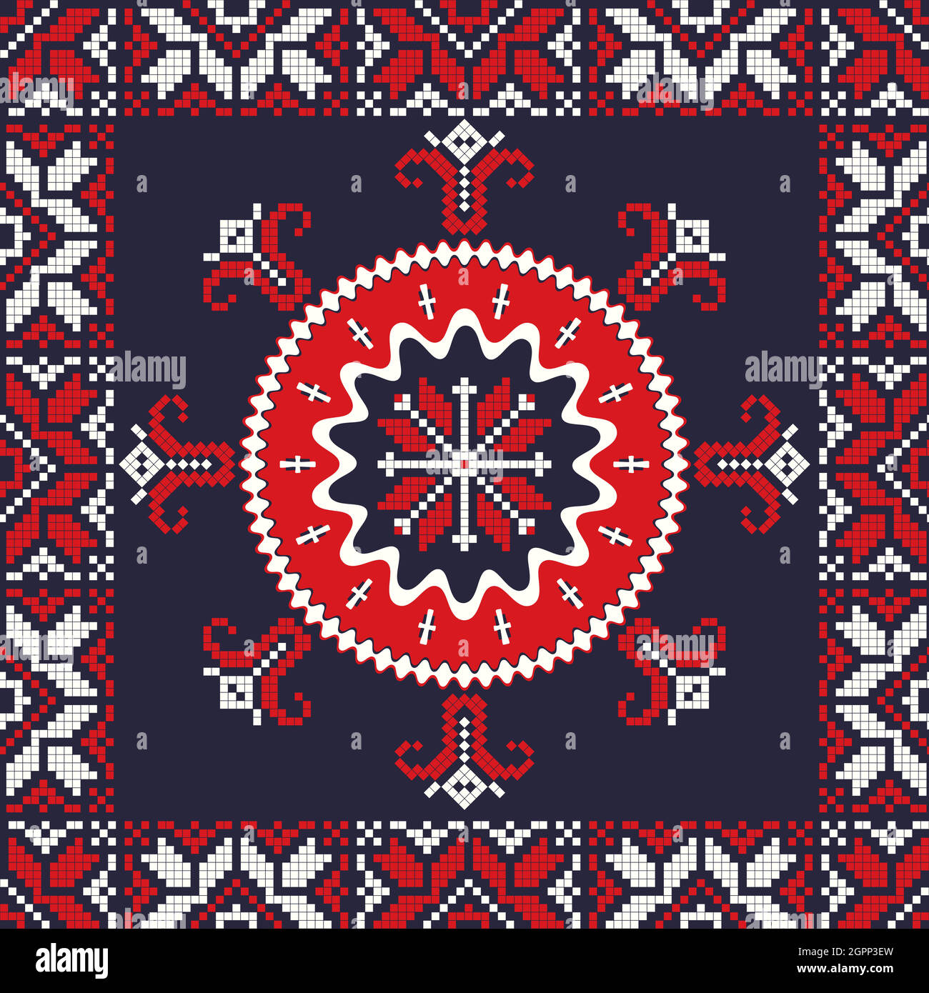 Romanian traditional pattern 117 Stock Vector Image & Art - Alamy
