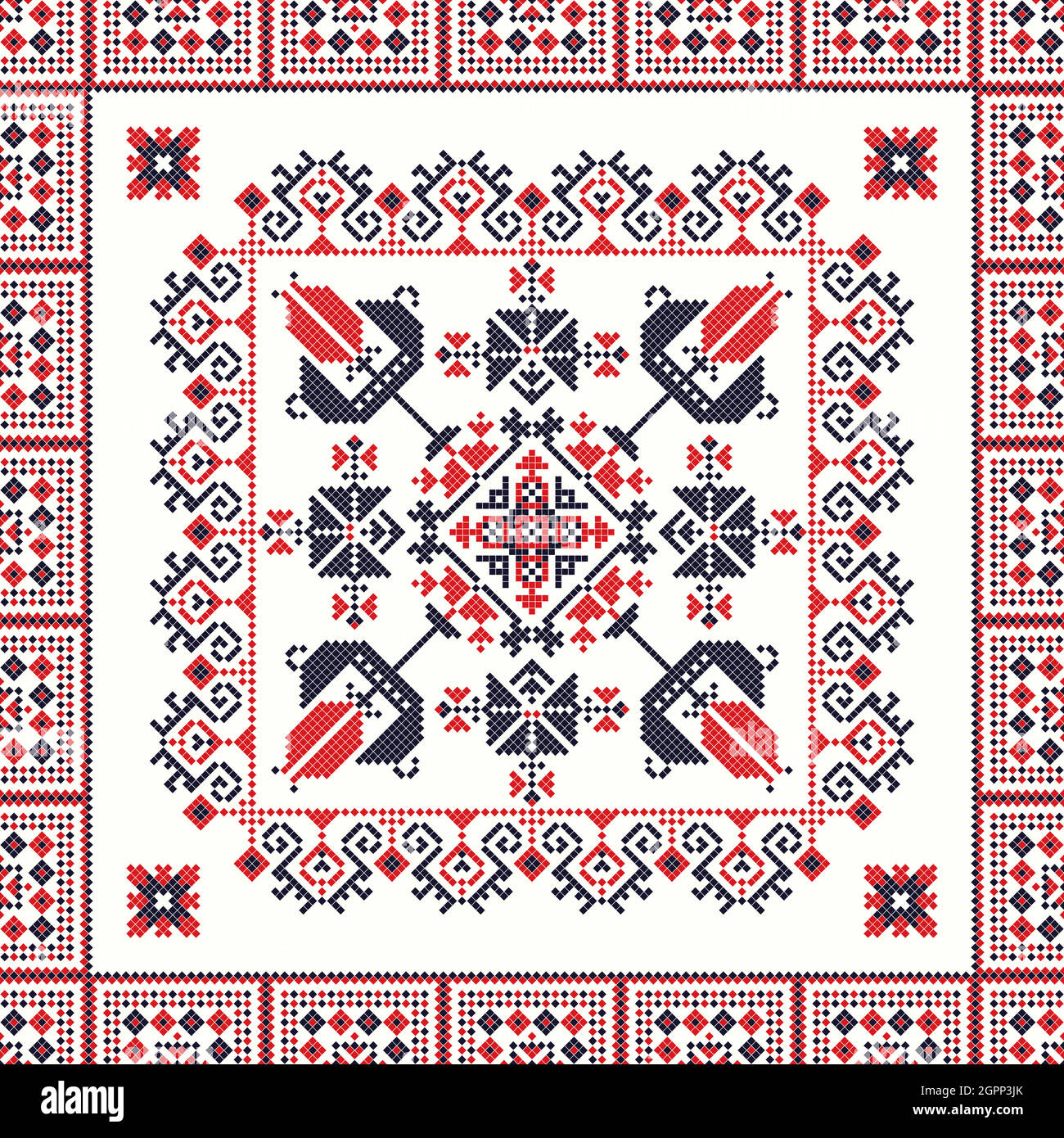 Romanian traditional pattern 100 Stock Vector Image & Art - Alamy