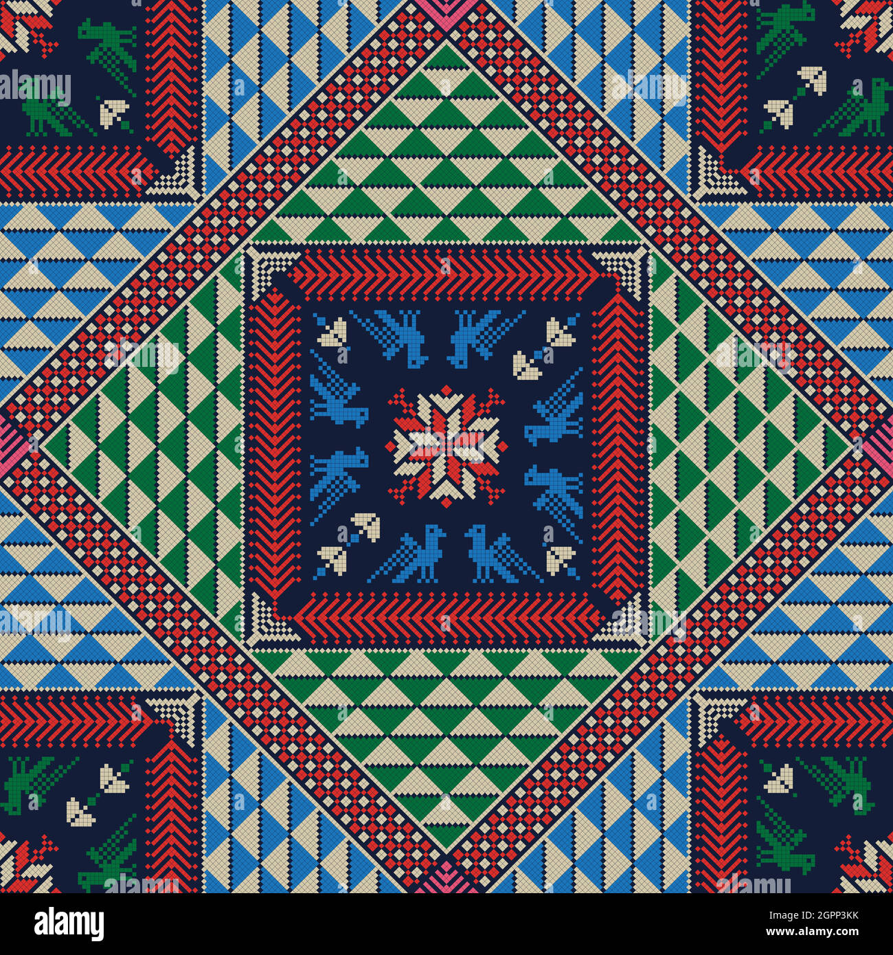 Palestinian embroidery pattern 223 Stock Vector Image & Art - Alamy