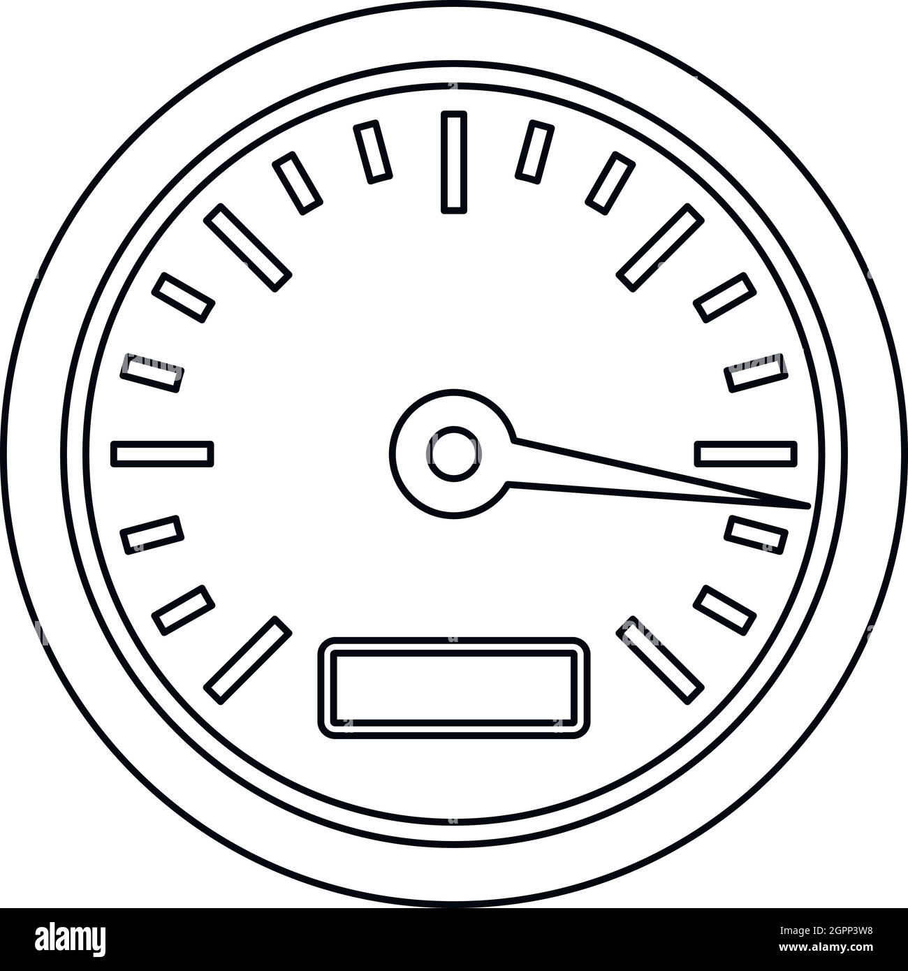 Speedometer or gauge icon, outline style Stock Vector Image & Art - Alamy