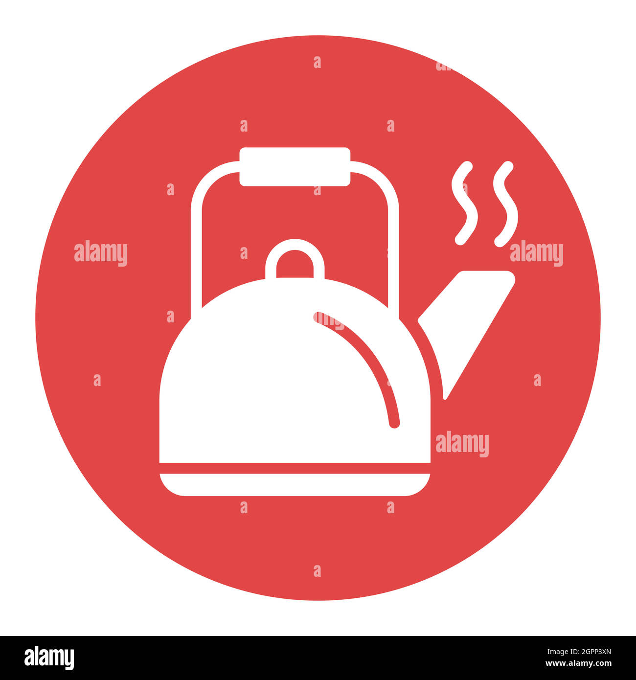 Metal kettle vintage Stock Vector Images - Alamy