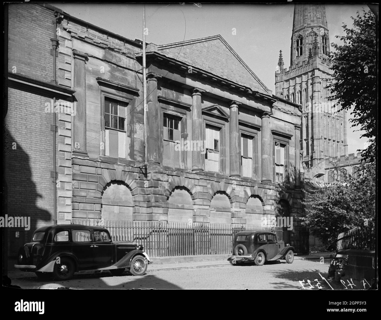 County Hall, Cuckoo Lane, Coventry, 1941. County Hall viewed from ...