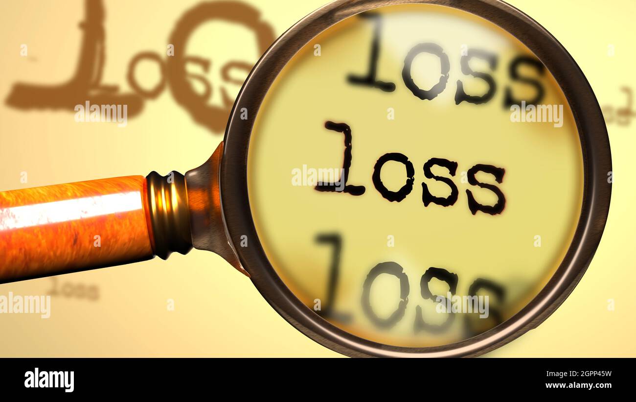 The word loss hi-res stock photography and images - Alamy