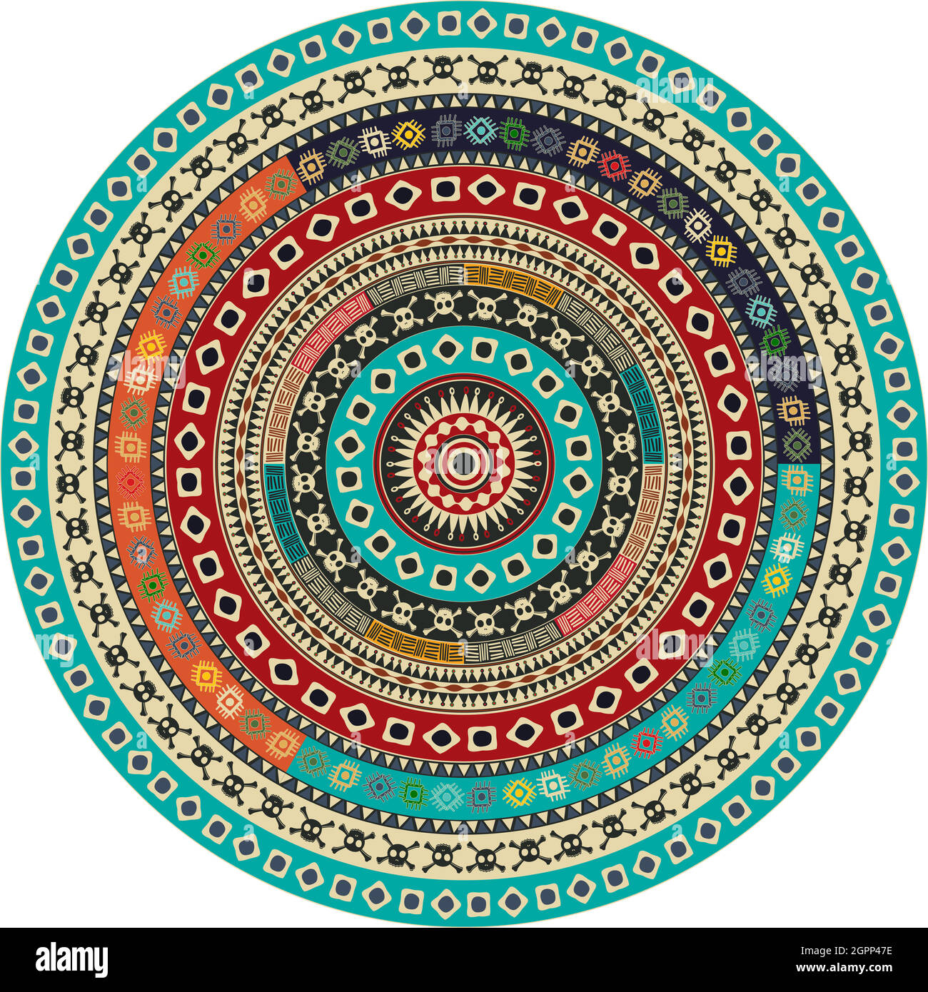 Aztec round motif Stock Vector Image & Art - Alamy