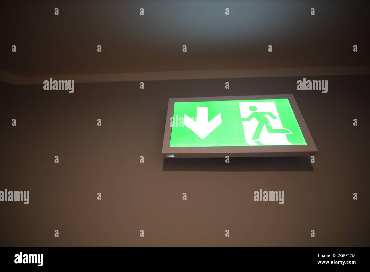 Exit Sign Stairs High Resolution Stock Photography and Images - Alamy
