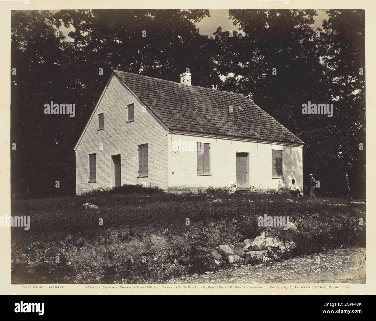 Dunker Church, Battle-Field of Antietam, Maryland, July 1863. [Scene ...