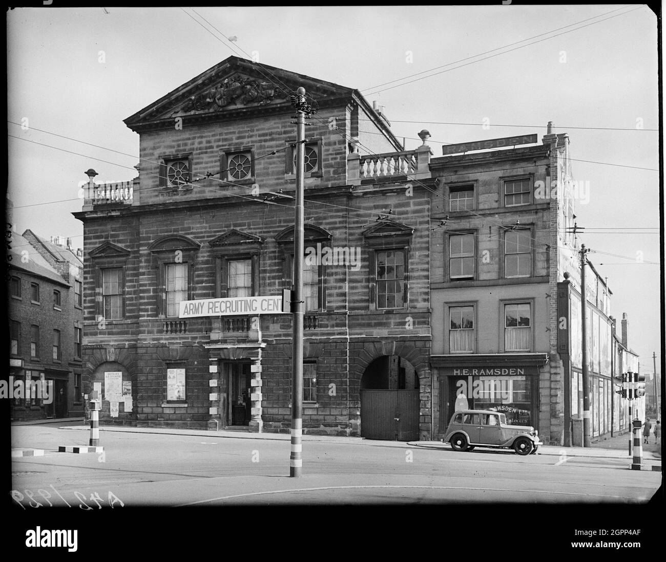 Derby Assembly Rooms, Market Place, Derby, 1942. Derby's old Assembly ...