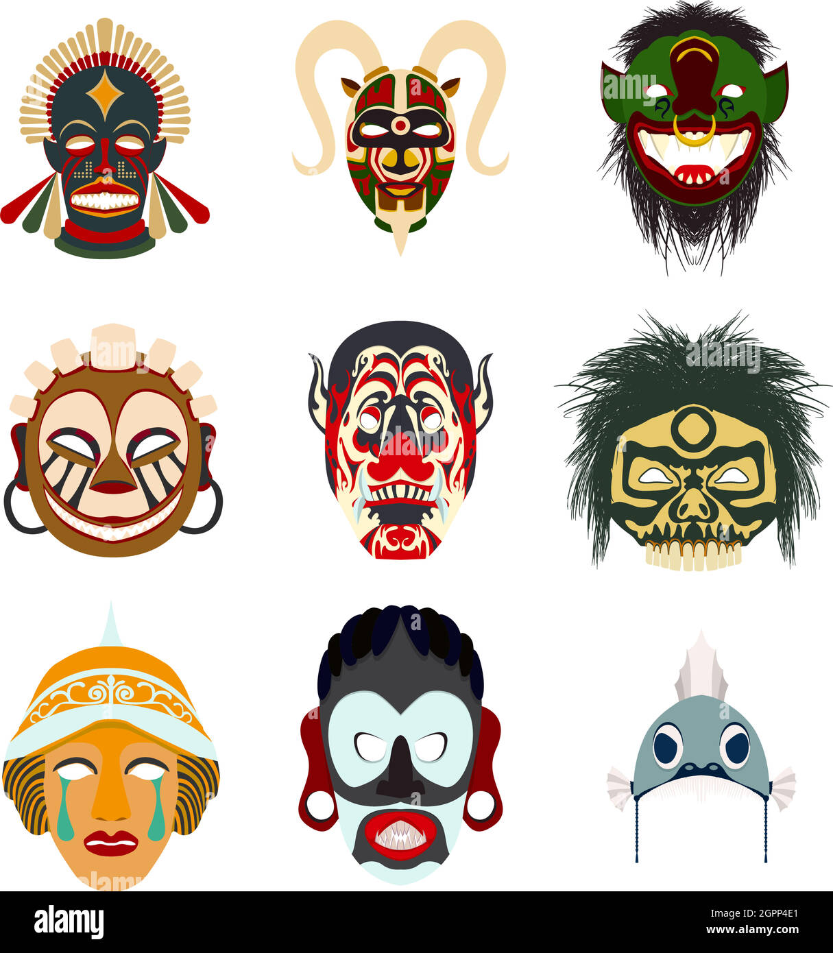 African tribal masks hi-res stock photography and images - Alamy