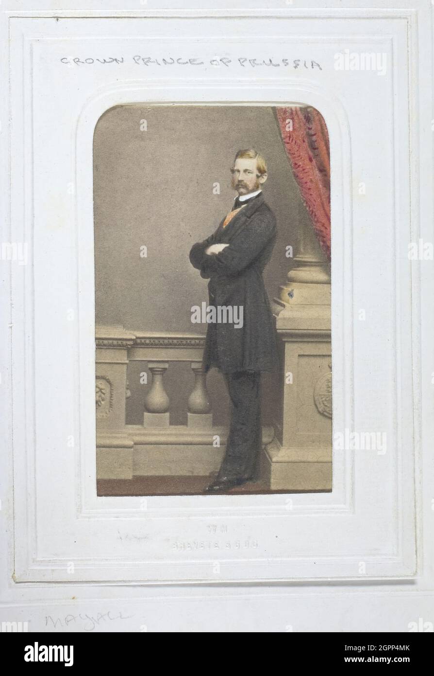 The Crown Prince of Prussia, 1860-69. [Portrait of the future Frederick ...