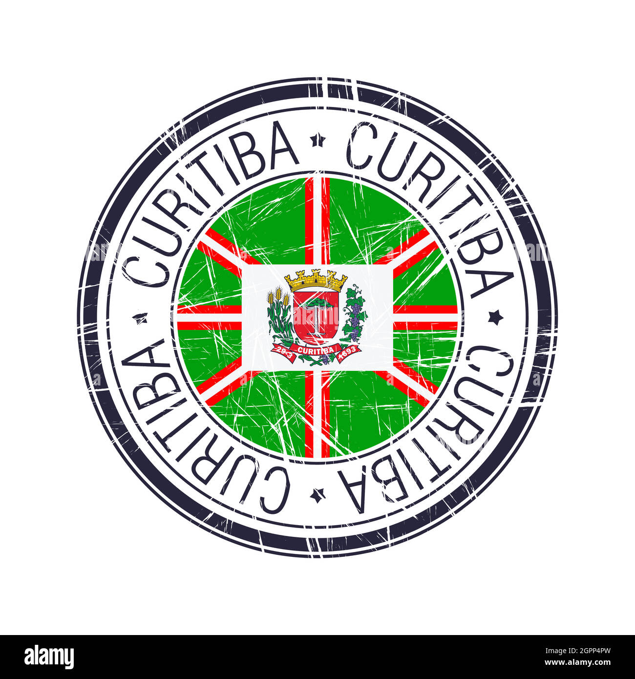 Flag of curitiba Stock Vector Images - Alamy