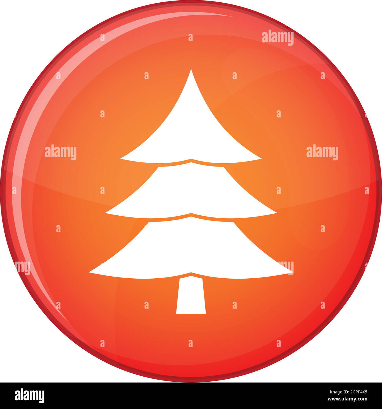 Tall tree icon flat Stock Vector Images - Alamy