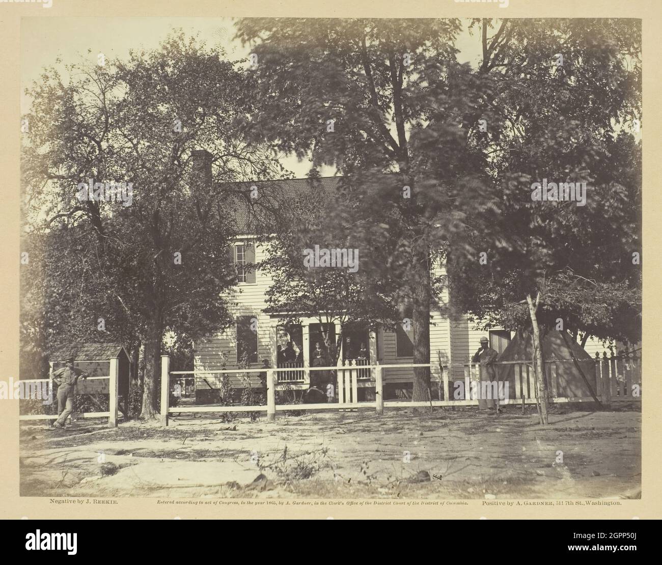 Aiken House, on Weldon Railroad, Virginia, February 1865. [Scene from ...