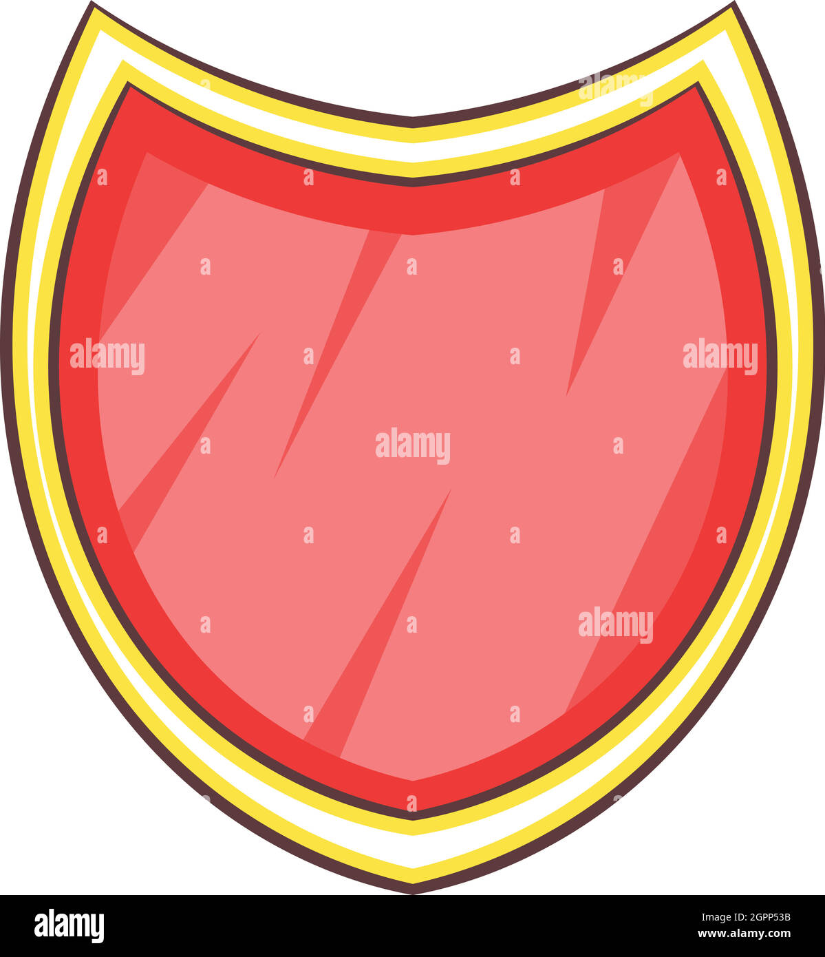 Blank safety shield icon, cartoon style Stock Vector Image & Art - Alamy