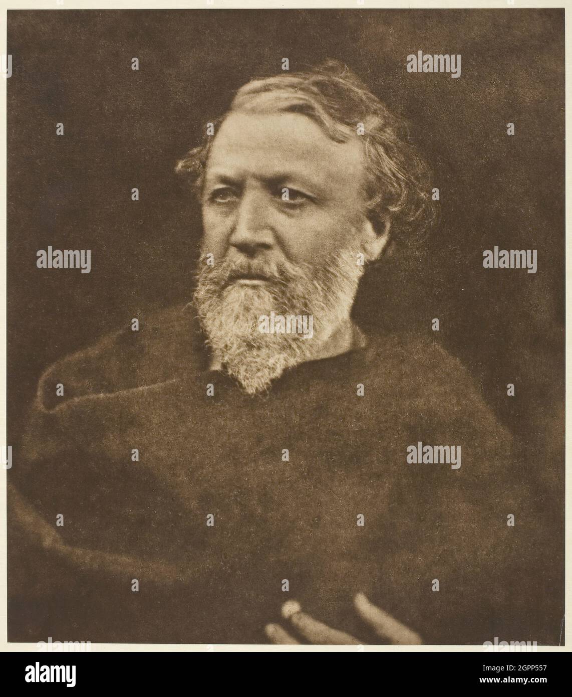 Robert Browning, 1865, printed 1875. [Portrait of the British poet ...