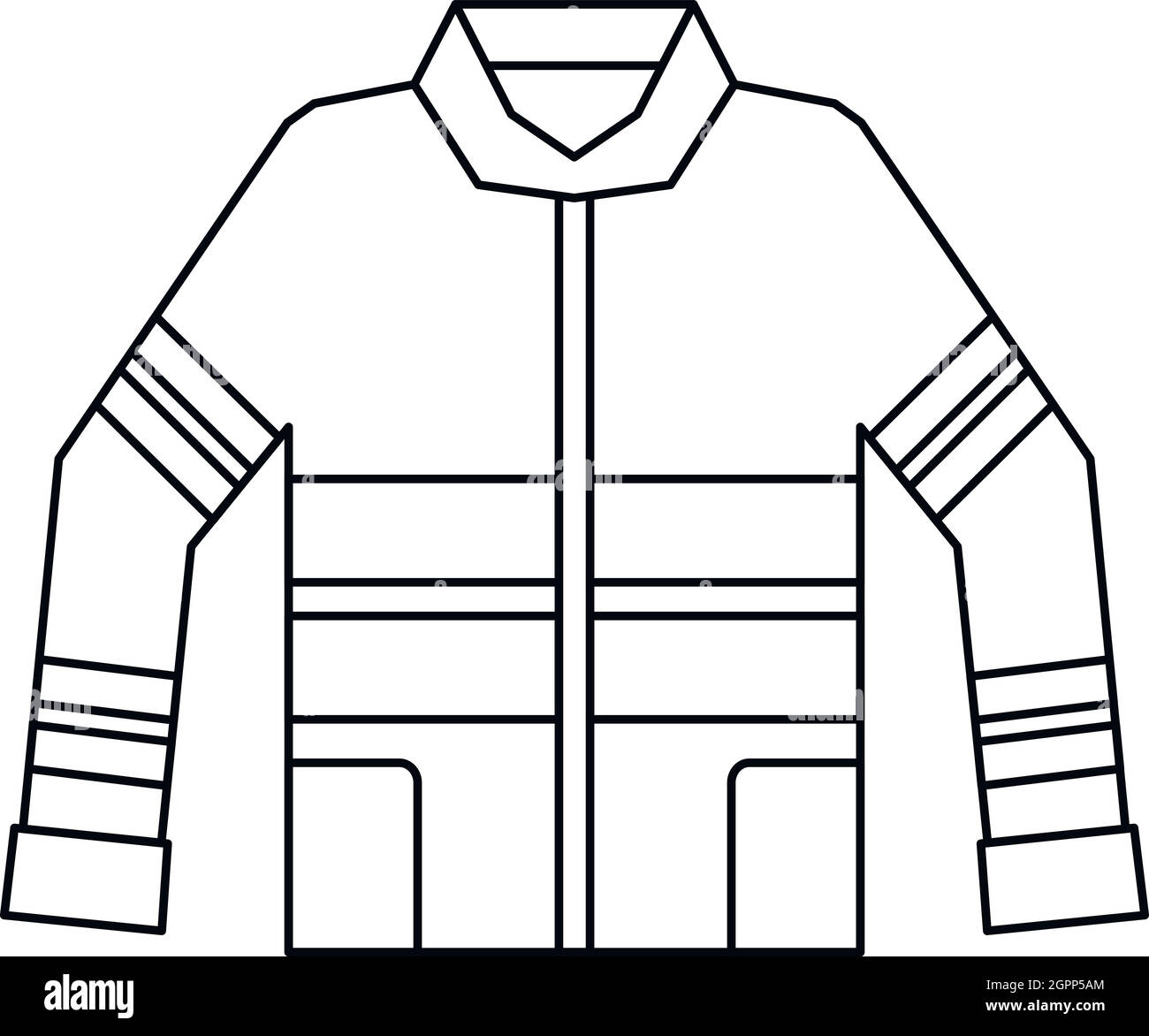 Fireman jacket icon, outline style Stock Vector Image & Art - Alamy