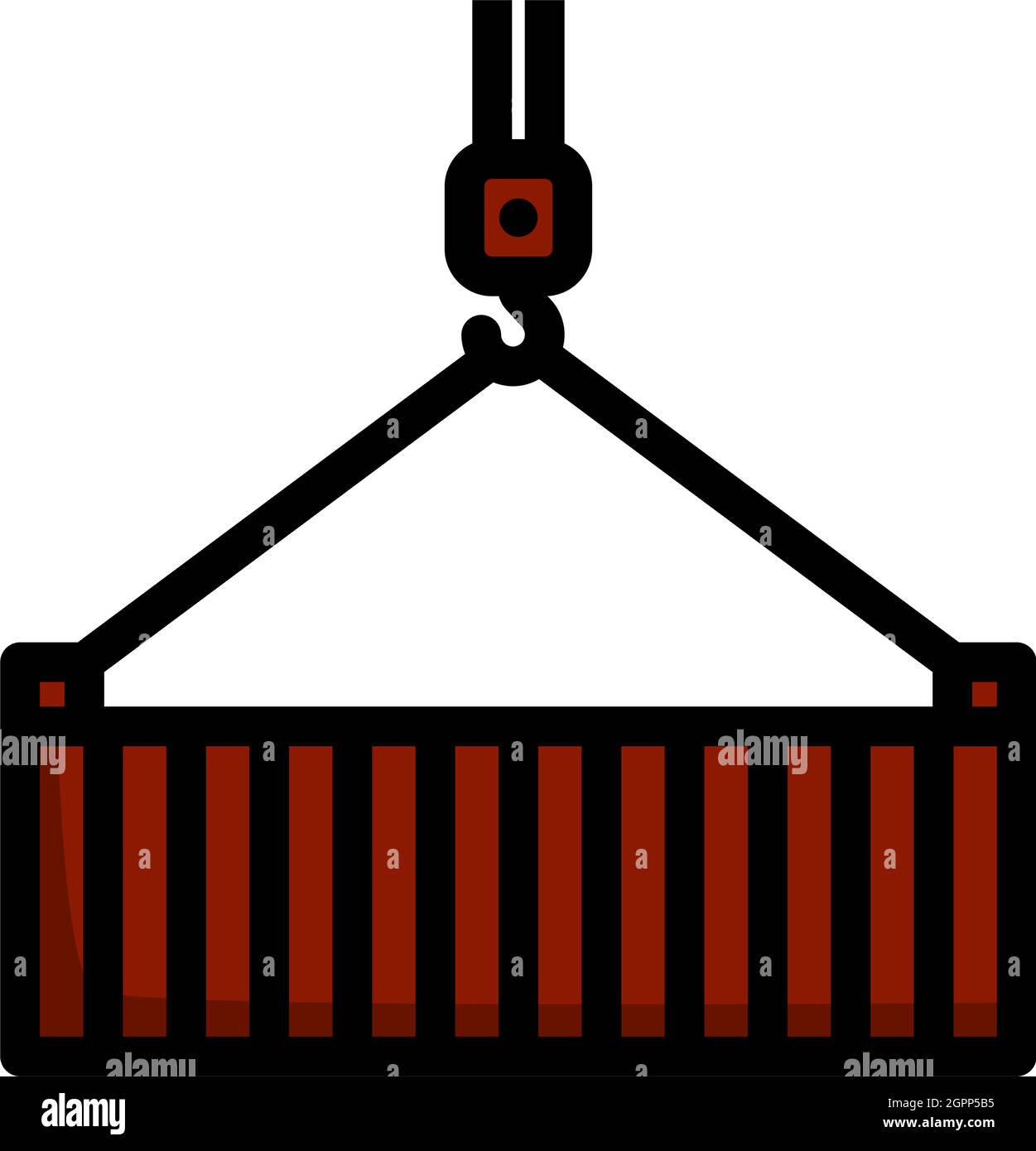 Shipping container stack Stock Vector Images - Alamy