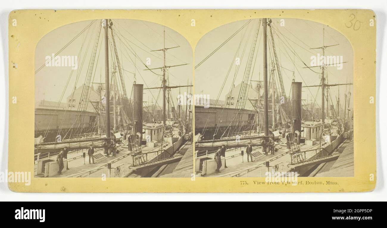Boston docks 19th century hi-res stock photography and images - Alamy