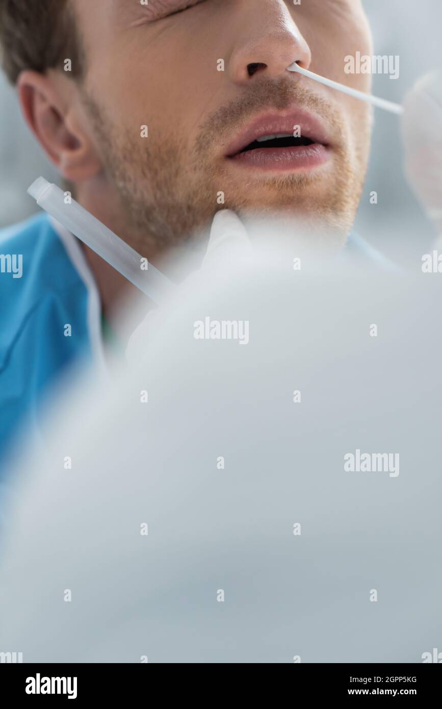 Healthcare nasal swab pcr hi-res stock photography and images - Alamy