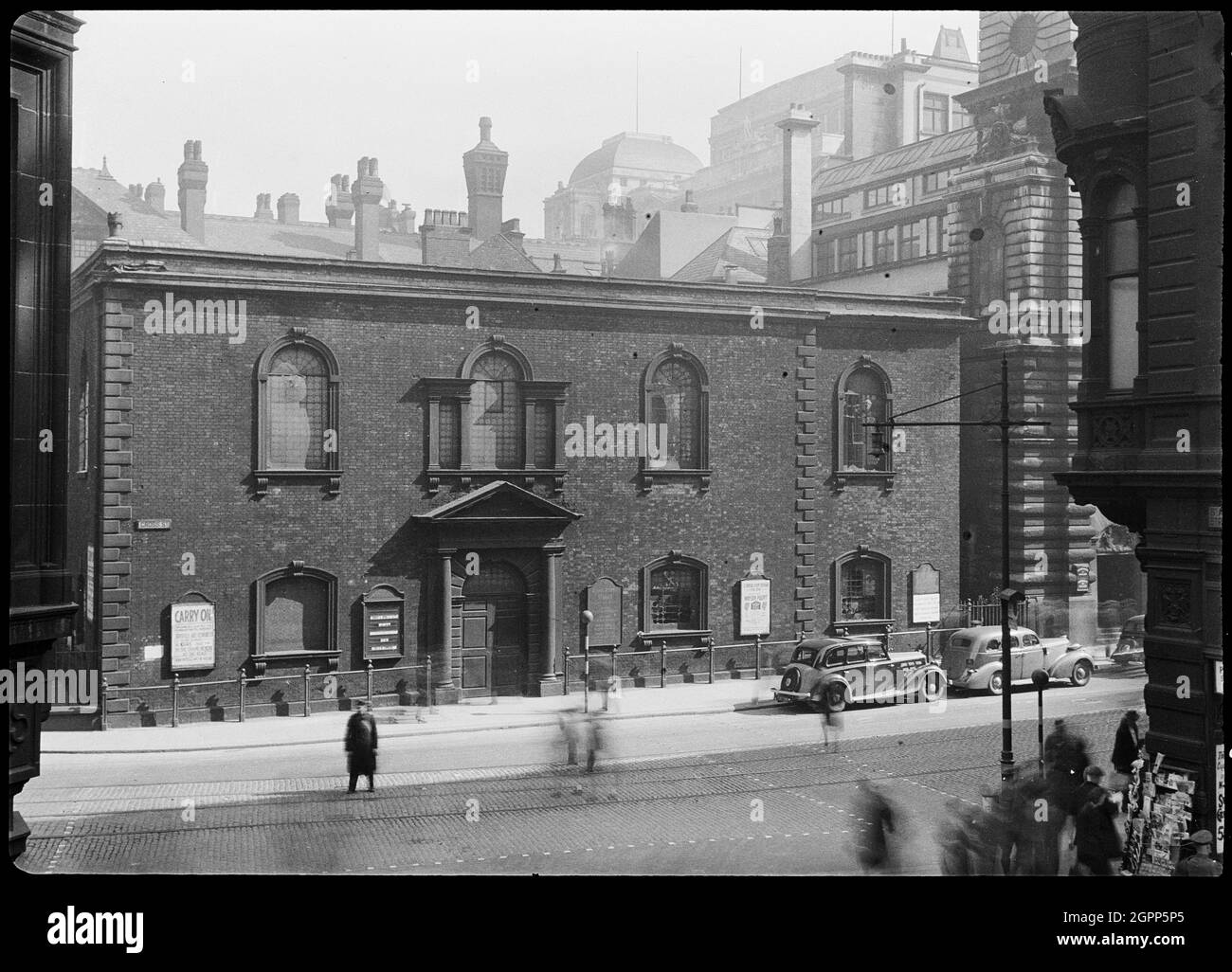Unitarian Chapel, Cross Street, Manchester, 1940. An exterior view of ...