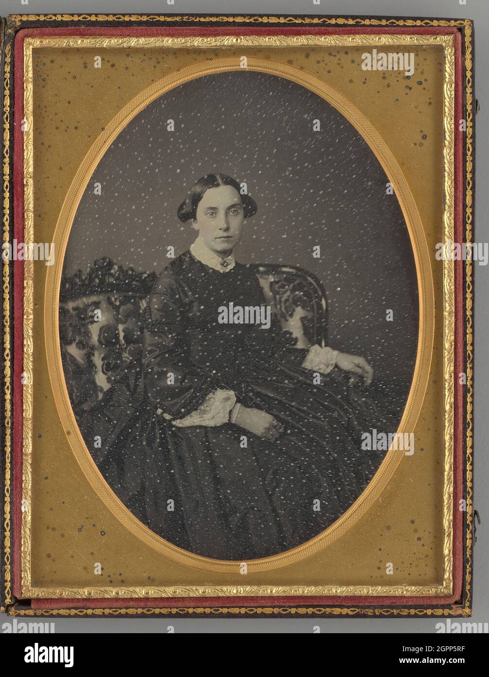 Untitled (Portrait of Sarah Preston), 1850s. Daguerreotype Stock Photo ...
