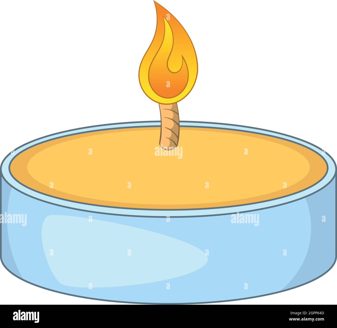 Tealight candle icon, cartoon style Stock Vector Image & Art - Alamy