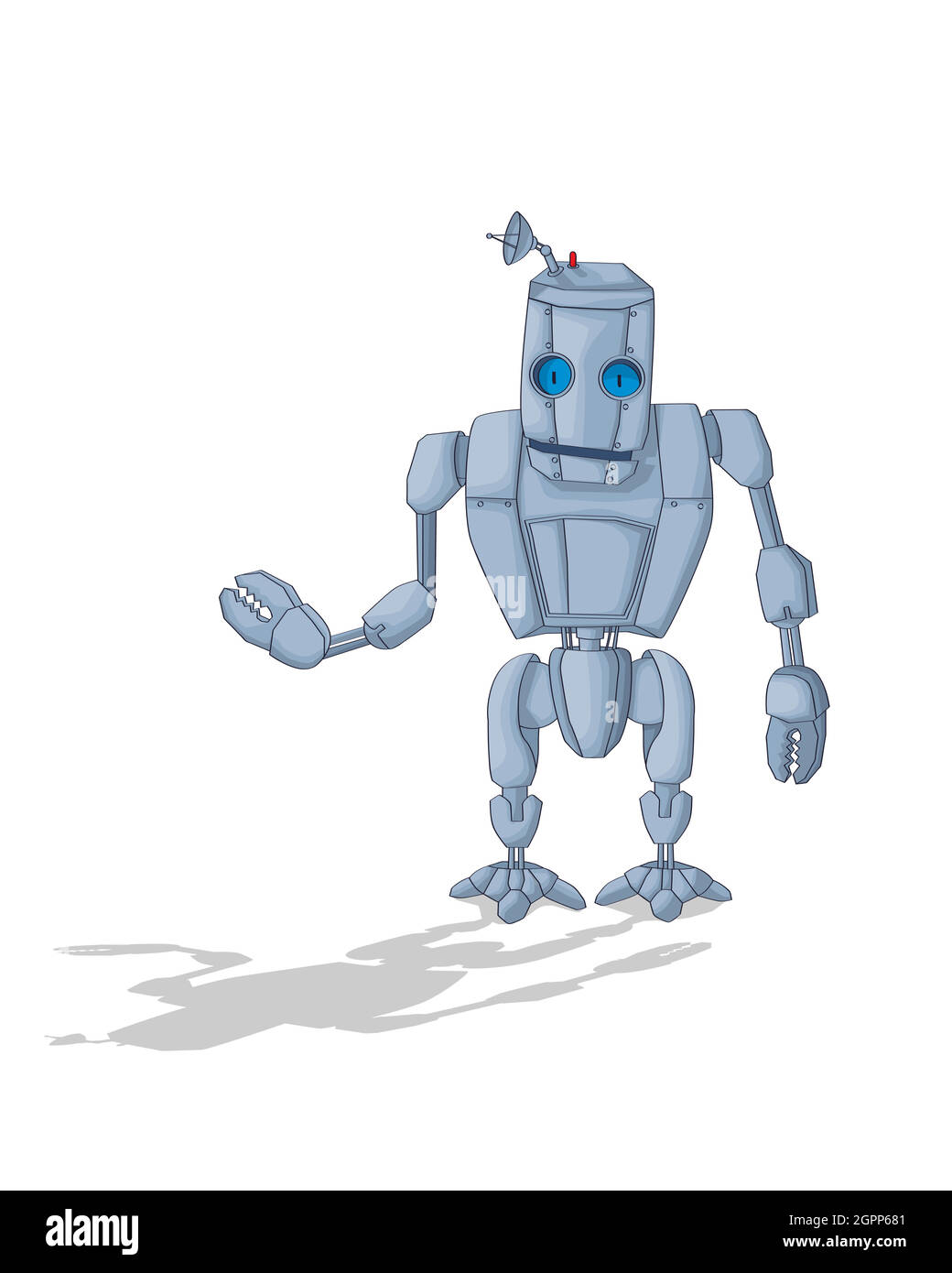 Cute robot cartoon 2 Stock Vector Image & Art - Alamy