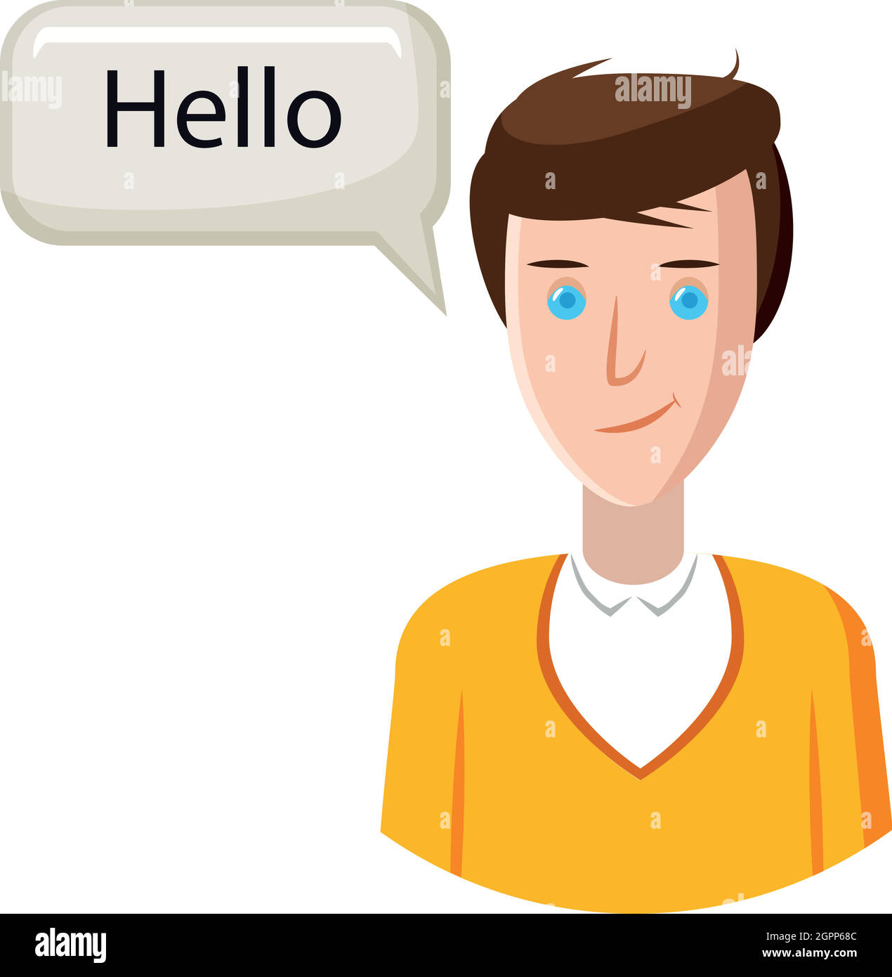 Male translator icon, cartoon style Stock Vector Image & Art - Alamy
