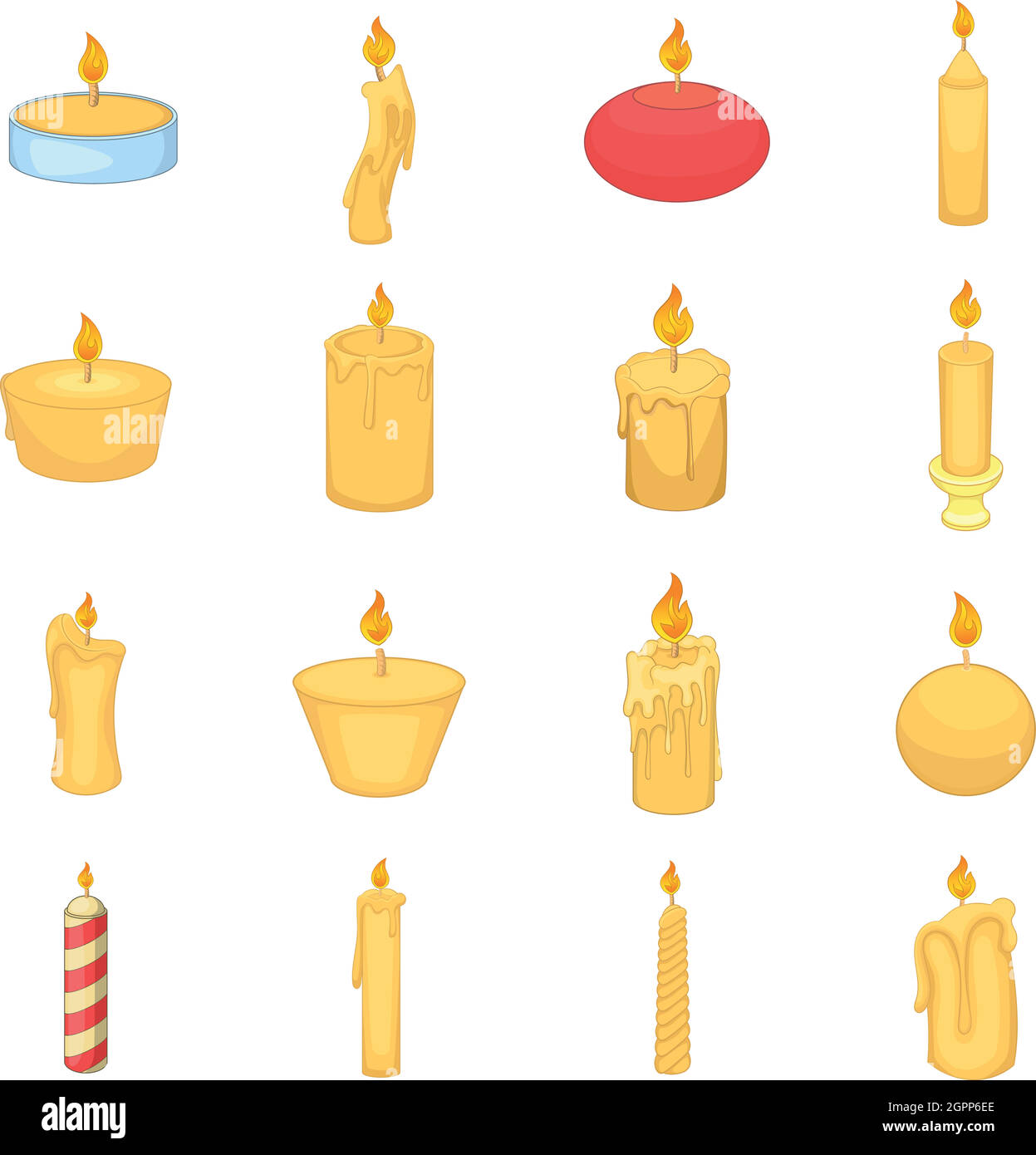 Set candle holder Stock Vector Images - Alamy
