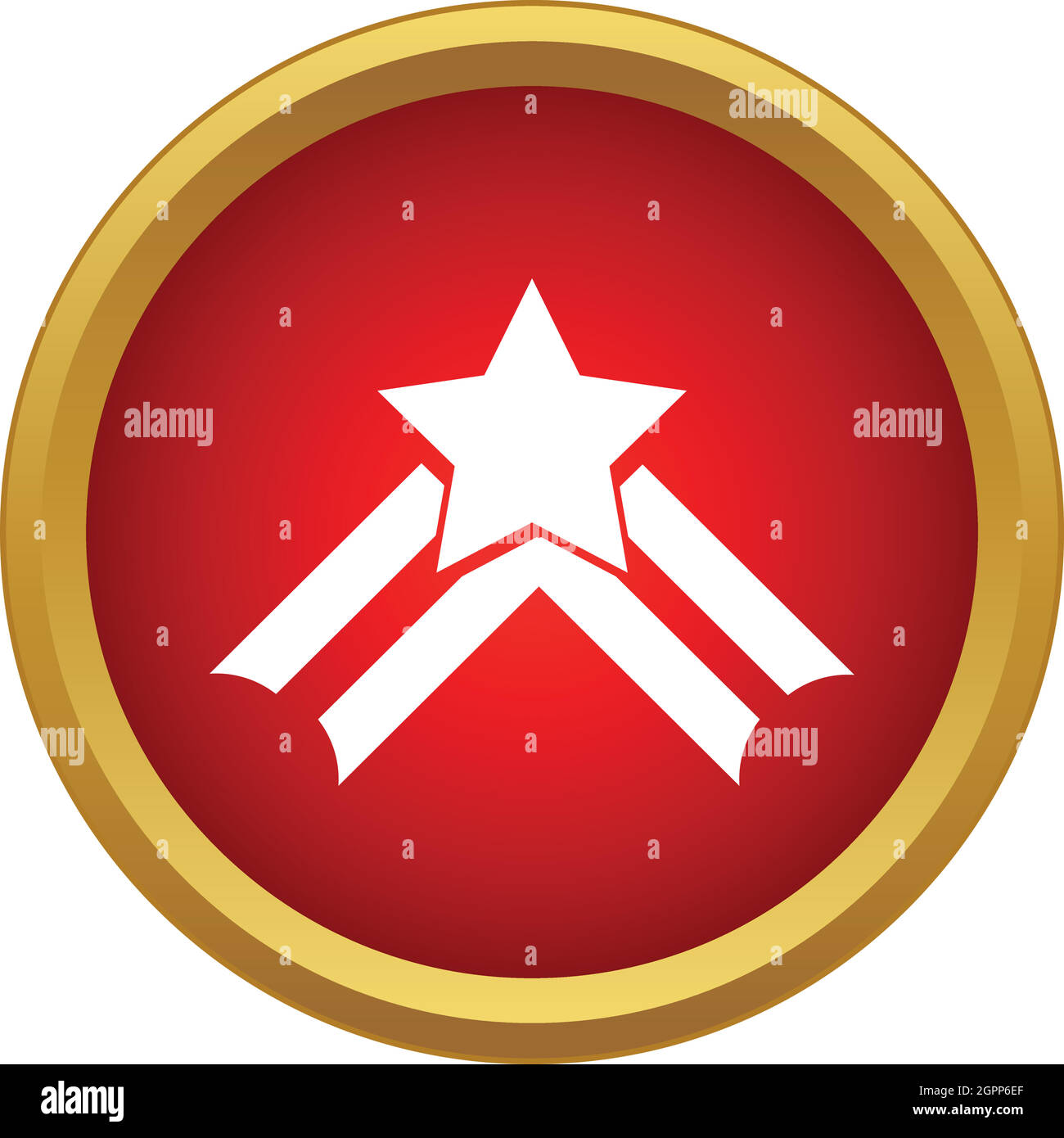 Gold star red ribbon winner hi-res stock photography and images - Alamy