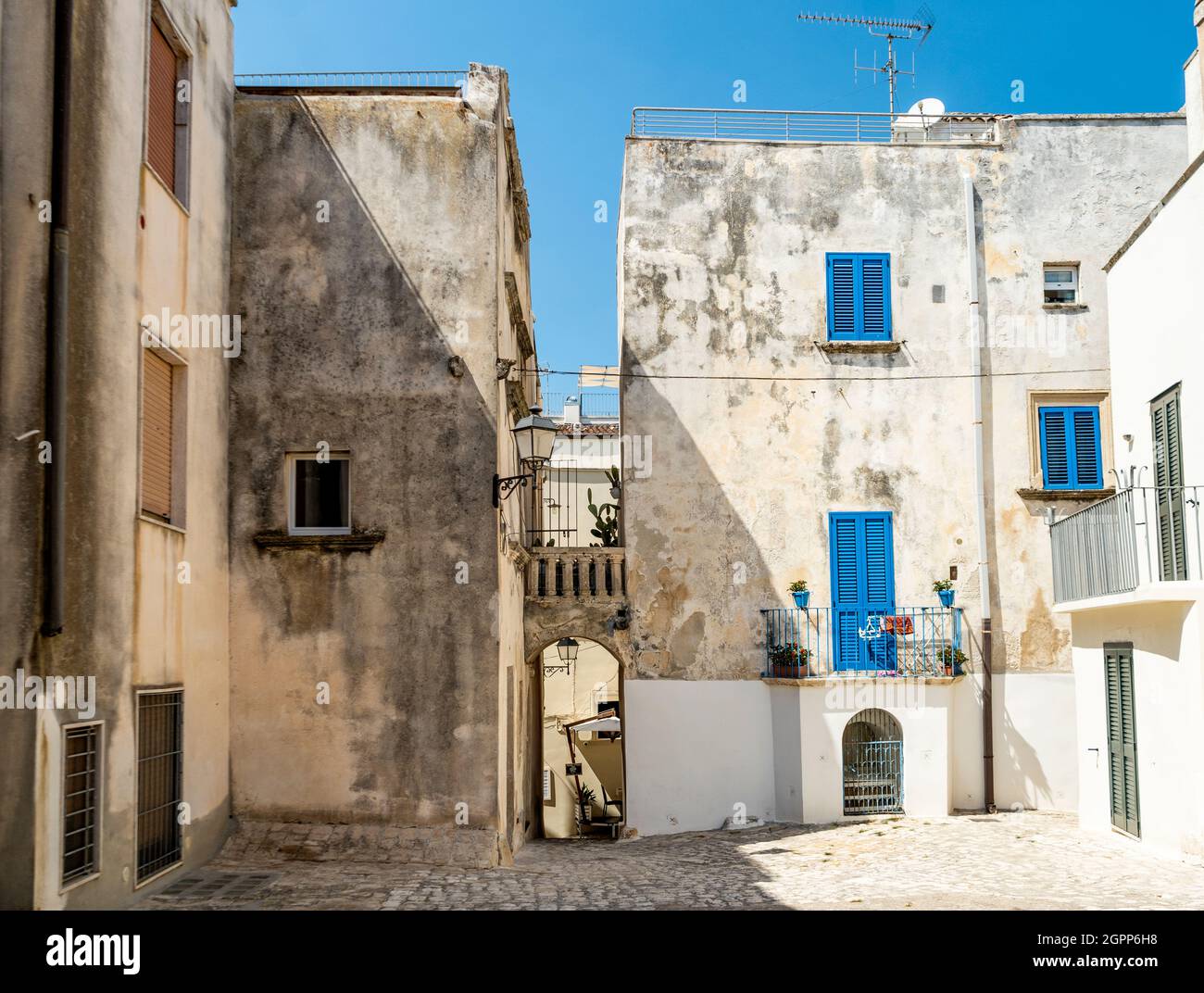 A picturesque square near the Byzantine Church of St. Peter’s in ...