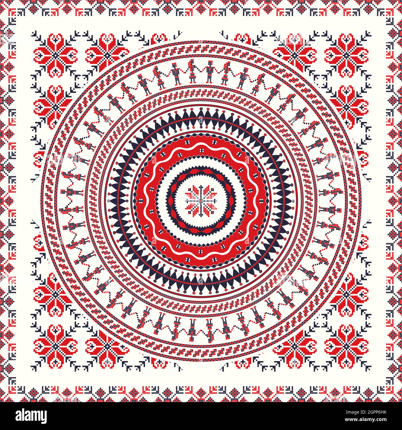 Romanian traditional pattern 94 Stock Vector Image & Art - Alamy