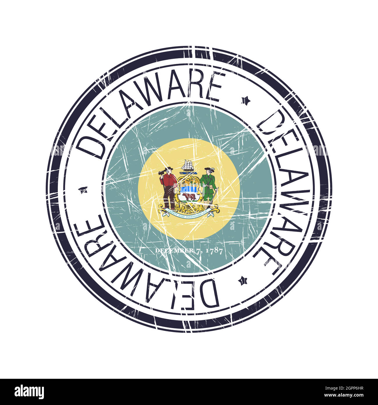 Delaware rubber stamp Stock Vector Image & Art - Alamy
