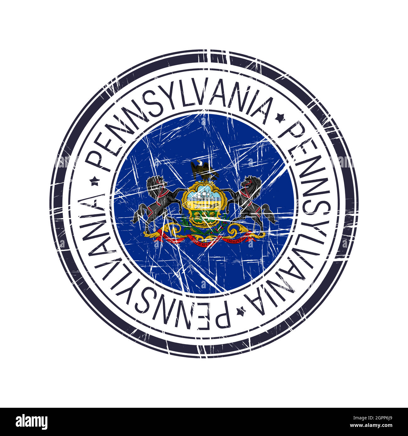 State stamp pennsylvania hi-res stock photography and images - Alamy