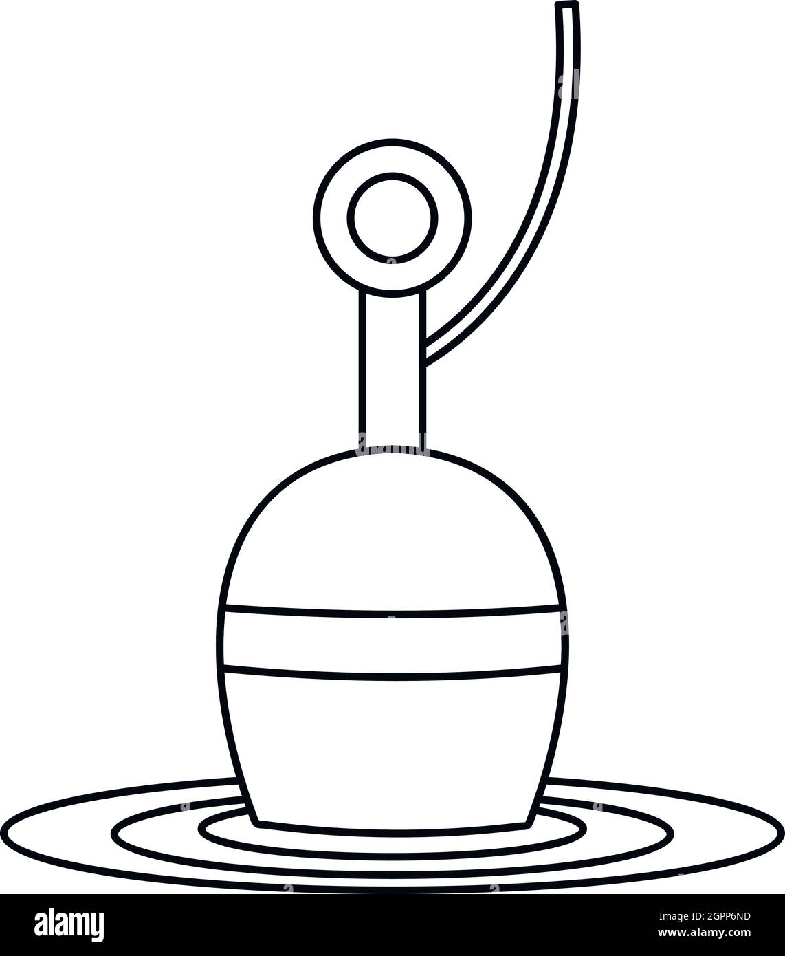 Bobber icon, outline style Stock Vector Image & Art - Alamy