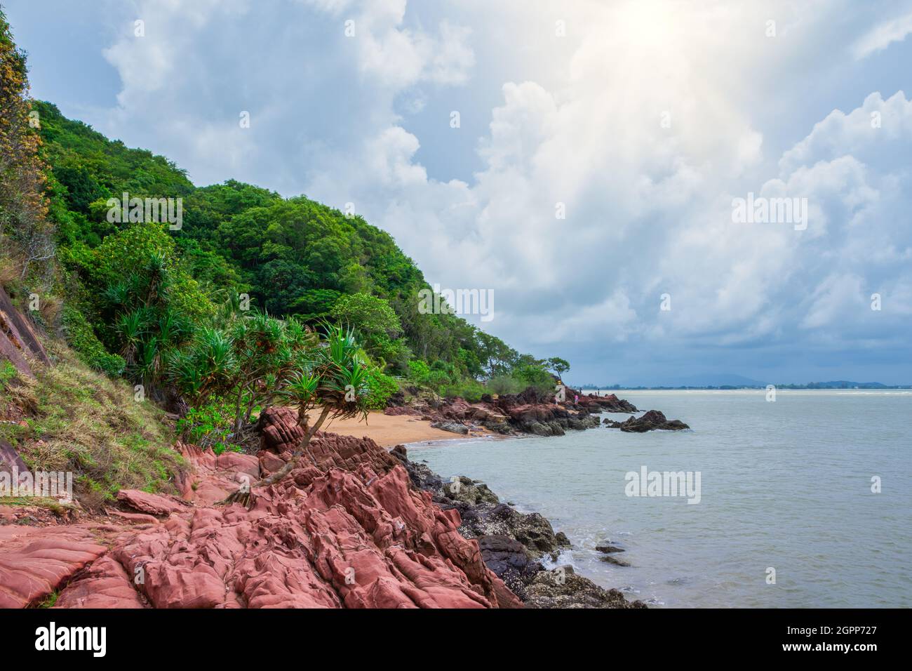 Natural scenery, seashore and rocks Stock Photo - Alamy