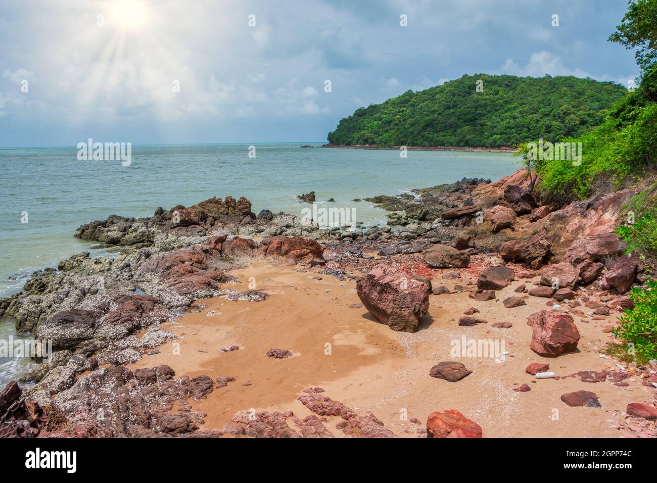 Natural scenery, seashore and rocks Stock Photo - Alamy