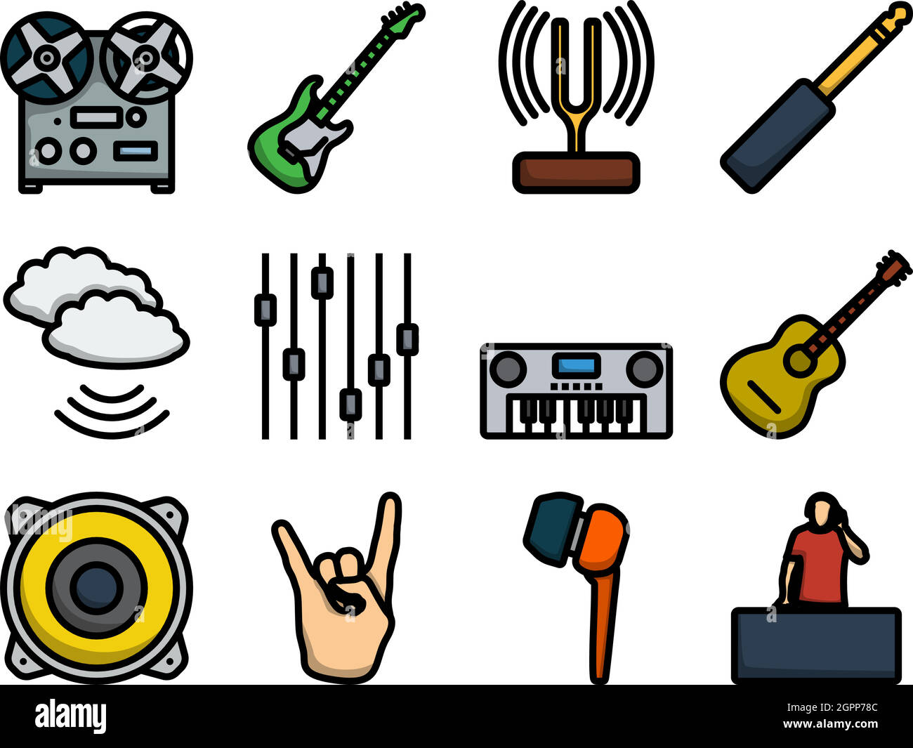 Catmusic Stock Vector Images - Alamy