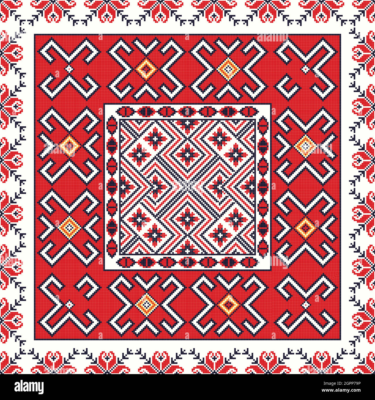 Romanian traditional pattern 101 Stock Vector Image & Art - Alamy
