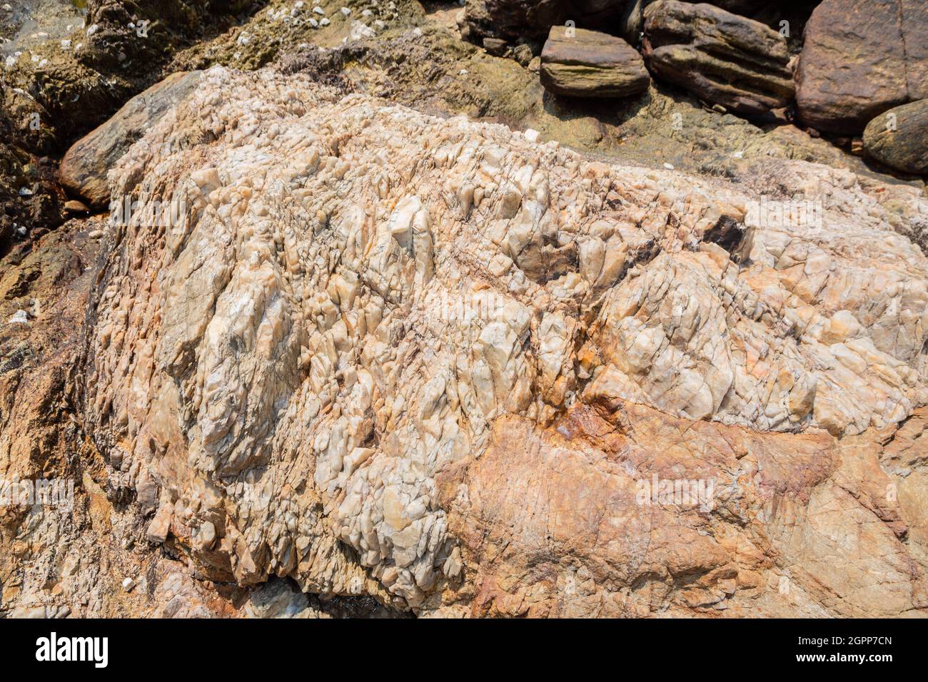 Take a closer look at the sea rocks Stock Photo - Alamy