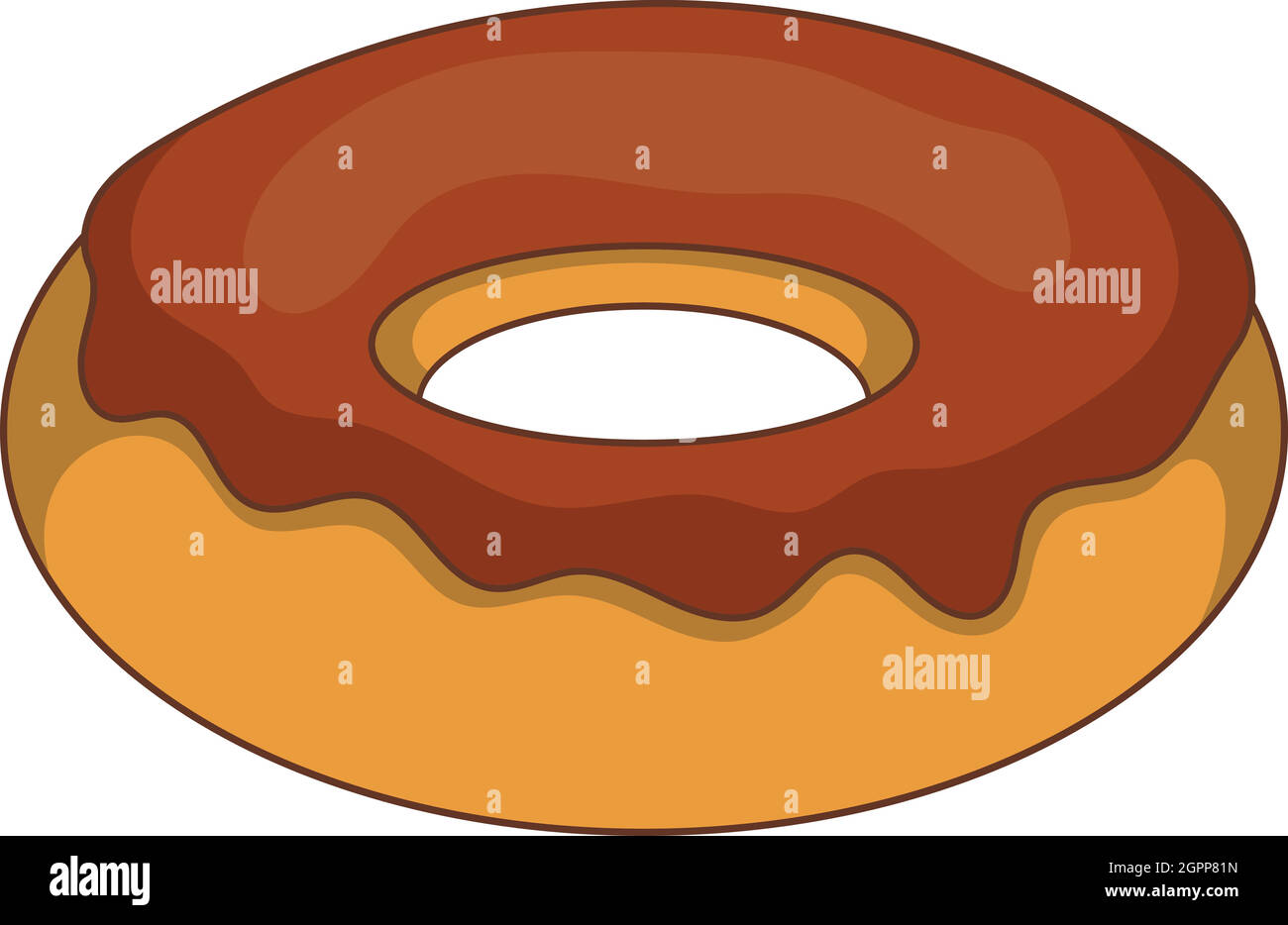 Chocolate donut colorful Stock Vector Images - Alamy