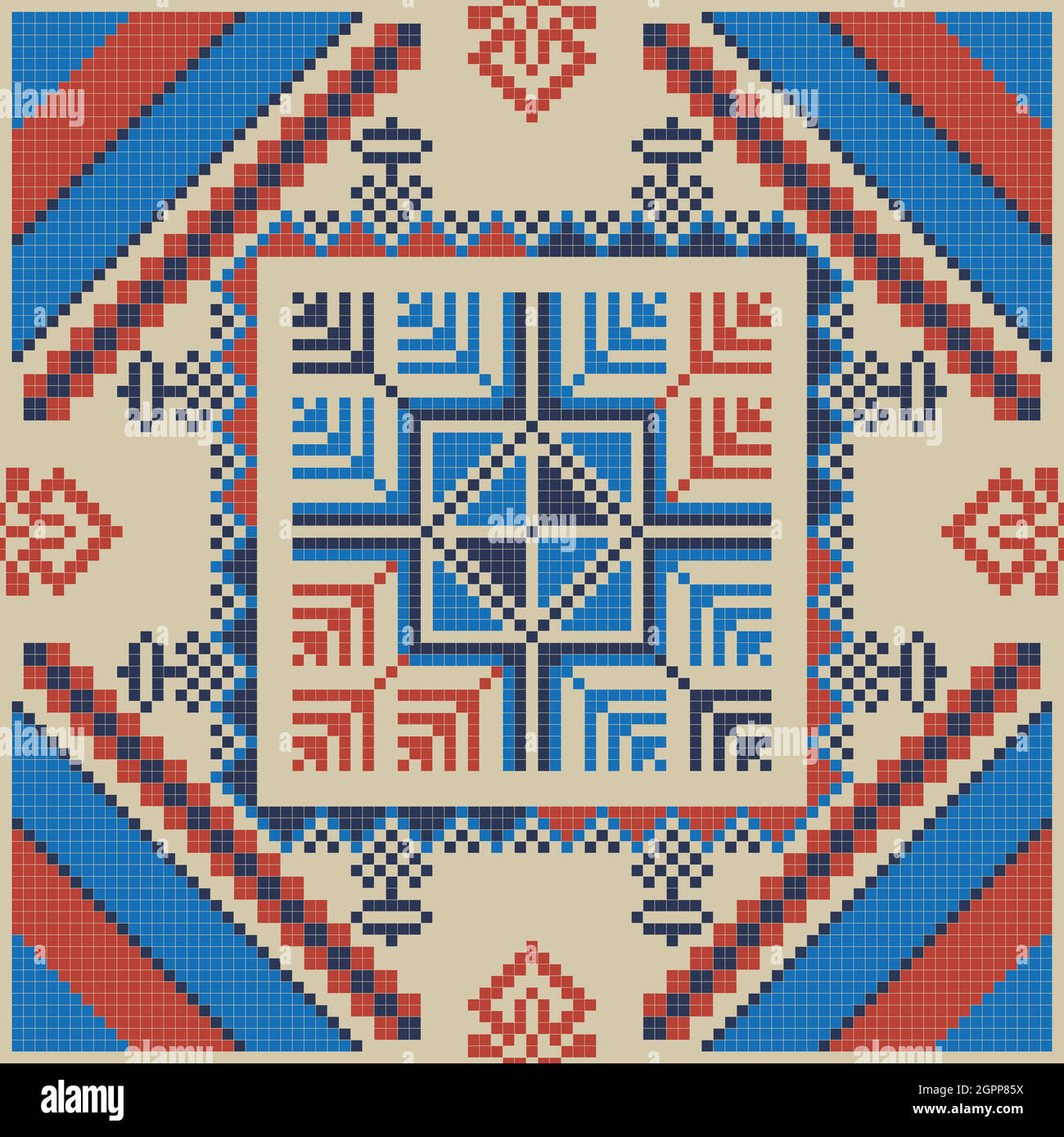 Palestinian embroidery pattern 241 Stock Vector Image & Art - Alamy