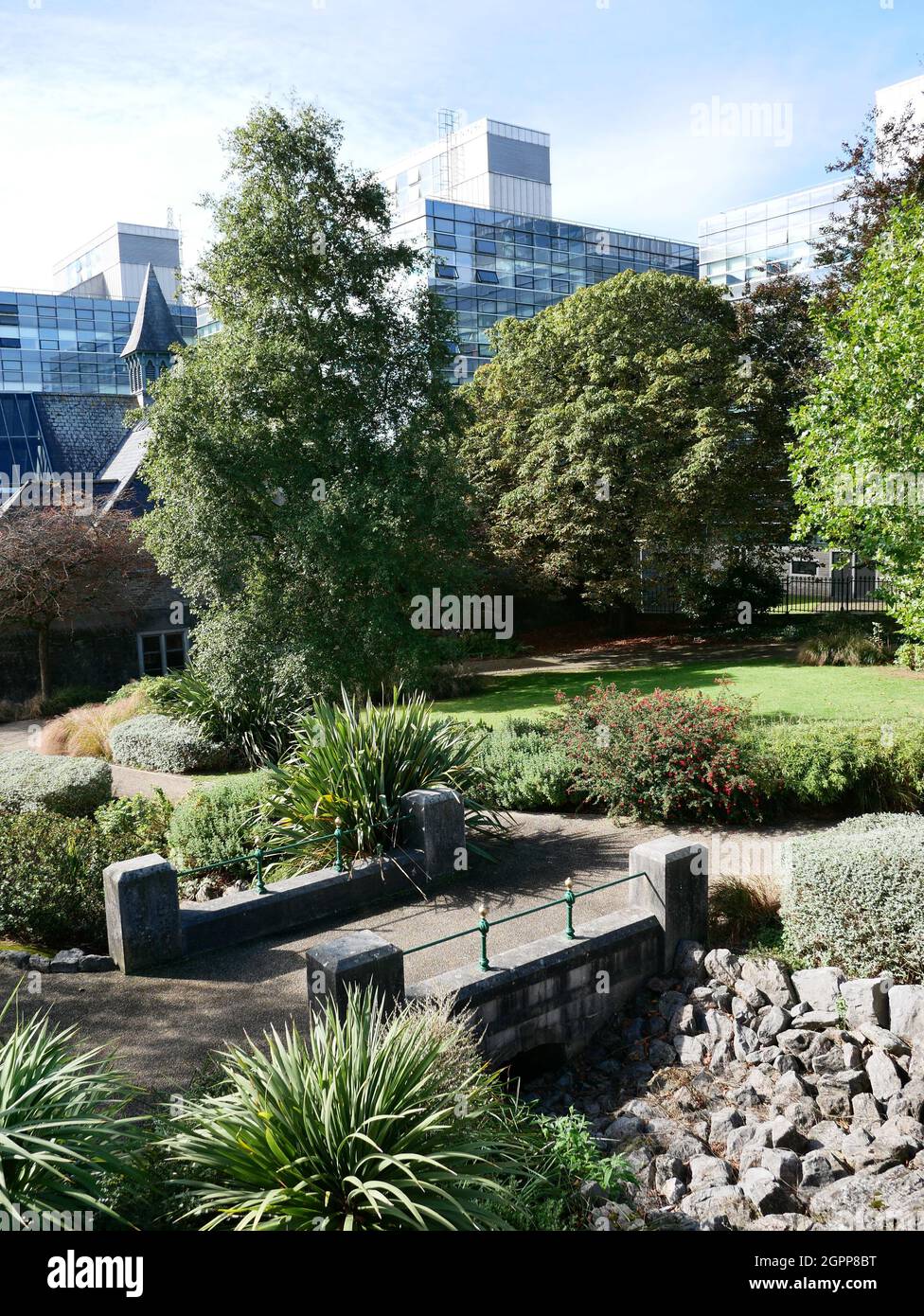 Drakes Place and reservoir. University of Plymouth. Plymouth, Devon UK ...