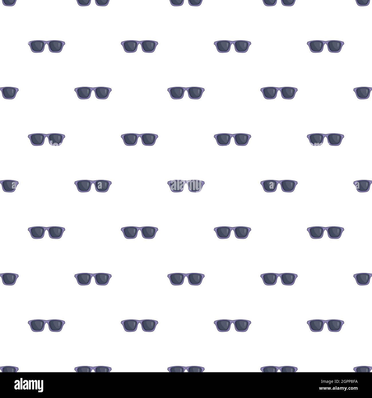 Summer glasses pattern, cartoon style Stock Vector Image & Art - Alamy