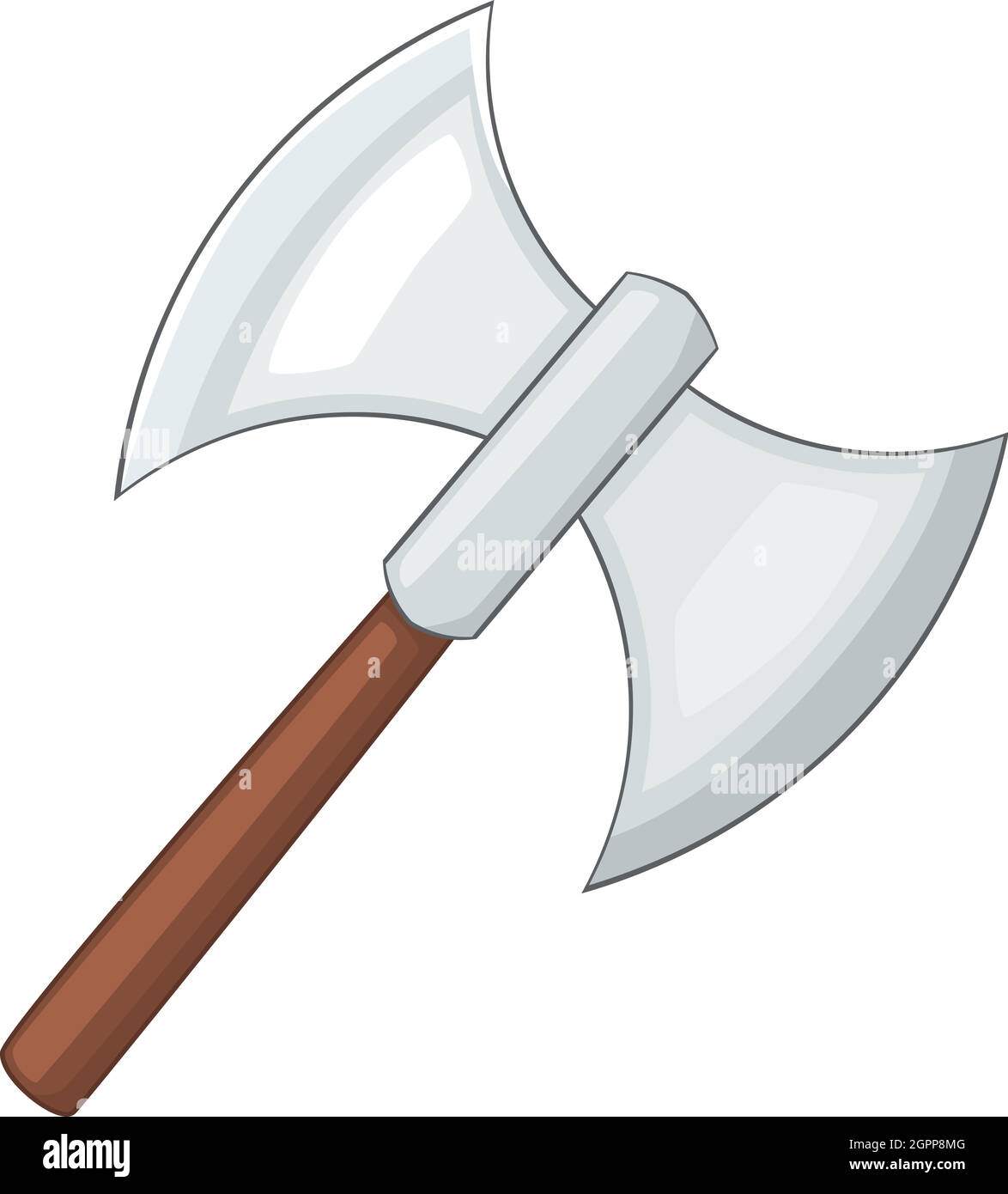 Cartoon Vector Illustration Of An Axe Side Stock Vector, 60% OFF